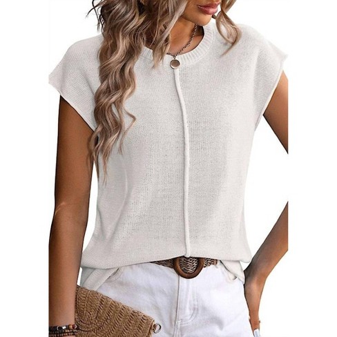 Women's Sleeveless Knit Sweater - Miss Sparkling Xl : Target