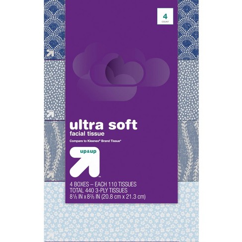 Ultra Soft Facial Tissue - 4pk/110ct - Up&up™ : Target