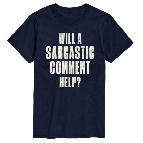 Men's Instant Message Funny Sarcastic Comment Help Short Sleeve Graphic ...