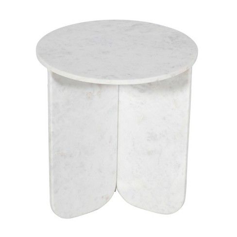 Treasure Trove Accents Accent Table Melbeta Marble White: No Assembly ...