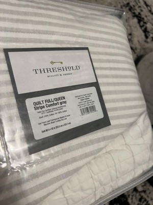 Reversible Cotton Stripe Quilt - Threshold™ : Target