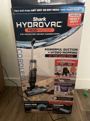 Shark Hydrovac Messmaster Heavy Duty 3-in-1 Cordless Vacuum Mop And ...