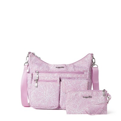 Baggallini Modern Everywhere Hobo Bag - Pink Blossom : Target