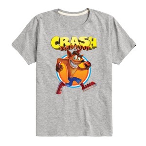 Boys' Crash Bandicoot Character Circle Short Sleeve Graphic T-shirt ...
