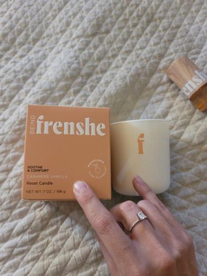Being Frenshe Coconut & Soy Wax Reset Candle With Essential Oils - Cashmere Vanilla - 7oz : Target