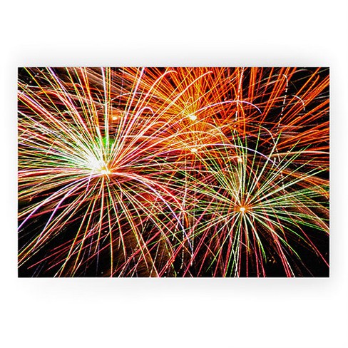Shannon Clark Fireworks Large Welcome Mat - Society6 : Target