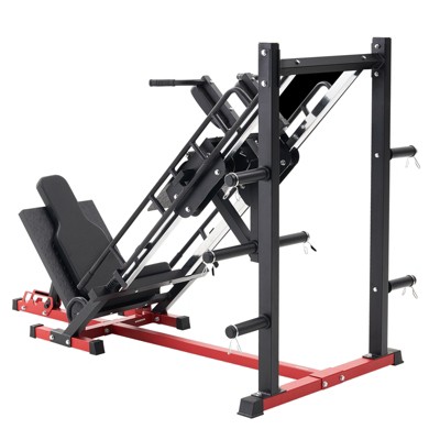 VEVOR Leg Press Hack Squat Machine, Adjustable Leg Press Combo with ...