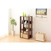 Iris Usa 3 Shelf Open Wood Shelving Rack Unit, Brown : Target