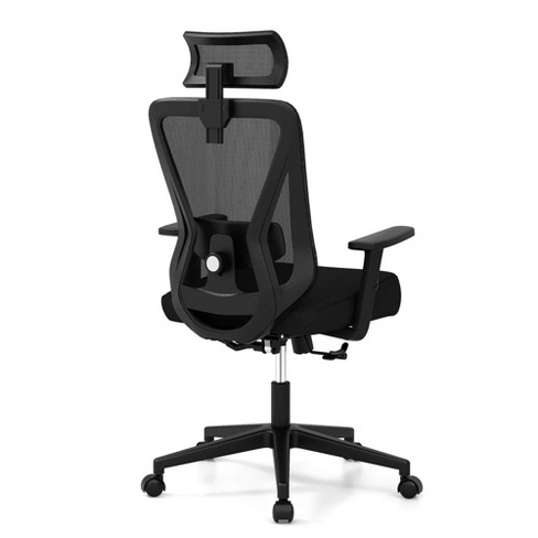 Costway Ergonomic Office Chair With Adjustable Lumbar Support Tilting ...