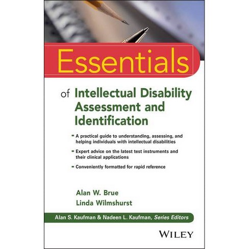Essentials Of Intellectual Disability Assessment And Identification - (essentials Of ...
