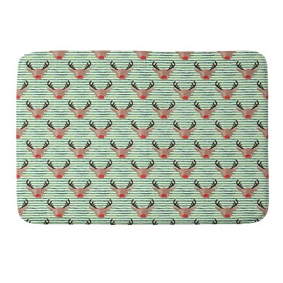 Little Arrow Design Co watercolor rudolf Memory Foam Bath Mat - Deny ...