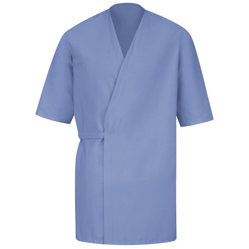 Red Kap Collarless Butcher Wrap, Light Blue - S : Target