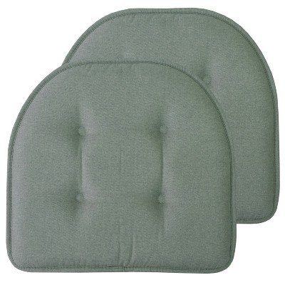 Sweet Home Collection Solid Color U Shaped Memory Foam 17" X 16" Chair ...