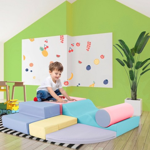 6 In 1 Soft Climb And Crawl Foam Playset, Lightweight Safe Soft Foam ...