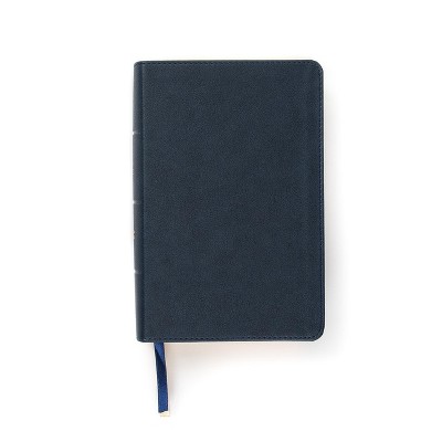 CSB Single-Column Compact Bible, Navy Leathertouch - by Csb Bibles by ...