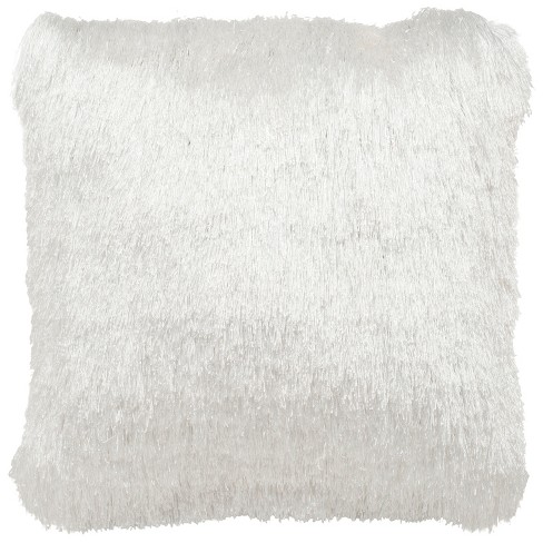 Indoor/outdoor Shag Pillow - Pearl - 20" X 20" - Safavieh : Target
