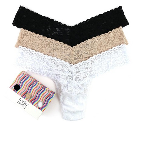 Hanky Panky Women's Signature Lace 3-pack Lowrise Thongs - One Size ...
