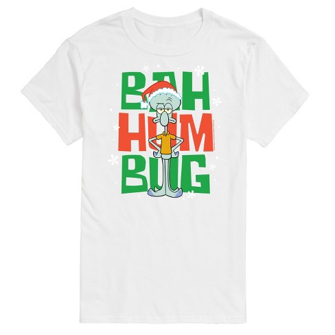 Men's Spongebob Squarepants Squidward Bah Humbug Short Sleeve Graphic T ...