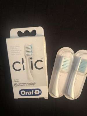 Oral-b Clic Toothbrush Ultimate Clean Replacement Brush Heads Black ...