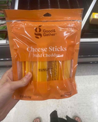 Mild Cheddar Cheese Sticks - 9oz/12ct - Good & Gather™ : Target