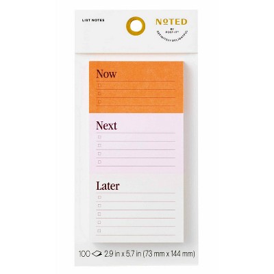 Noted By Post-it, Pink Plan Your Day Notes : Target