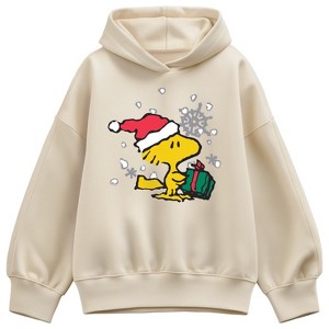 Women's - Peanuts - Woodstock Christmas Oversized Fleece Hoodie ...