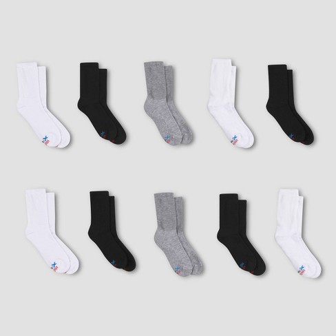 Hanes Boys' X-temp Crew 10pk Athletic Socks - Color May Vary : Target