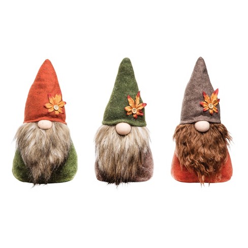 Gallerie Ii Autumn Gnome Thanksgiving Figurines, Set Of 3 : Target