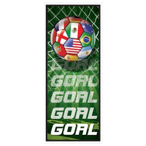Beistle International Flag Soccer "Goal" Door Cover, 6' x 30 ...