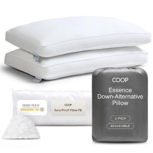 Coop Home Goods Essence Down Alternative Adjustable Pillow, Set of 2 ...