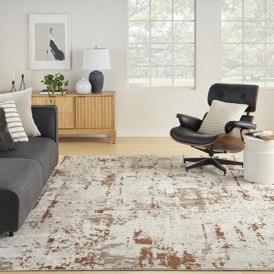 Nourison 10' X 14' Concerto Modern & Contemporary Indoor Area Rug Ivory ...