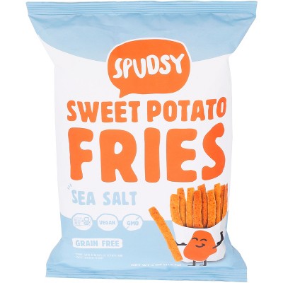 Spudsy Sea Salt Sweet Potato Fries - Case Of 12 - 4 Oz : Target