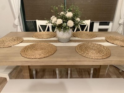 Pedestal Wood Dining Table - Natural - Hearth & Hand™ With Magnolia ...