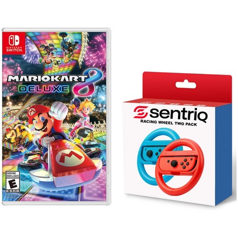 Mario Kart 8 Deluxe - Nintendo Switch With Sentriq Racing Wheel Two ...
