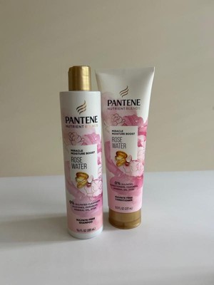 Pantene Sulfate Free Rose Water Shampoo And Conditioner Dual Pack ...