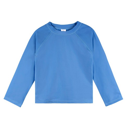 Gerber Baby And Toddler Long Sleeve Solid Swim Rashguard - Blue - 18 ...