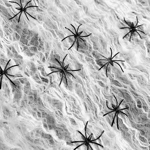 Wrapables 300 Sqft Halloween Spider Web With 30 Fake Spiders : Target
