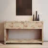 Sagebrook Home 30" 2 Drawer Rectangle Cube Console Table Natural: Mdf ...
