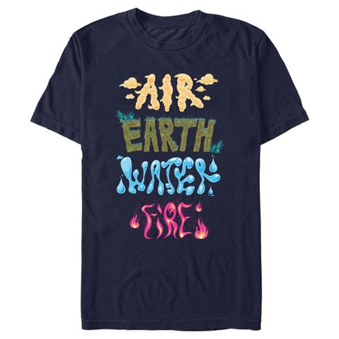 Men's Elemental Air Earth Water Fire T-shirt : Target