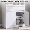 Floor Storage Cabinet, 72" Tall Freestanding Organizer with Drawer, 3 ...