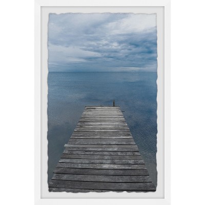 HomeStock 46 in. L x 31 in.W Framed Ocean Digital Art For Wall Art For ...