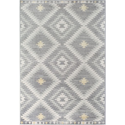 Cosmoliving By Cosmopolitan Soleil Br30f Kilim Gray Area Rug, 2'x8 ...