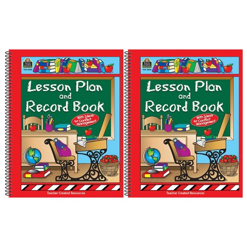 Teacher Created Resources Lesson Plan And Record Book, Pack Of 2 : Target