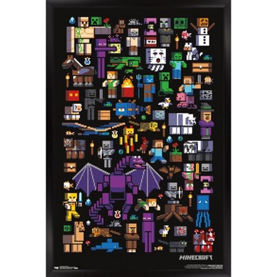 Trends International Minecraft - World Beyond Framed Wall Poster Prints ...