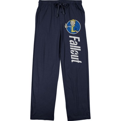 Fallout Vault Boy Logo Men's Navy Sleep Pajama Pants : Target