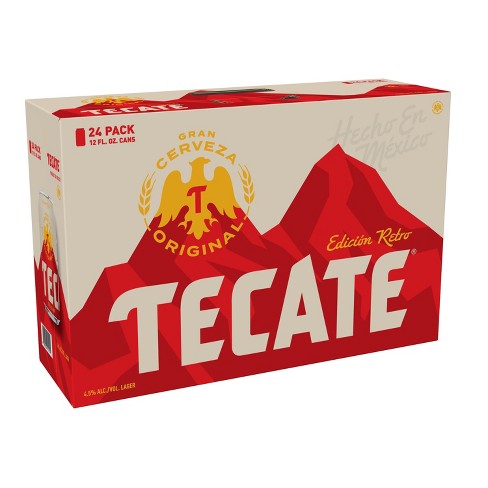 Tecate Original Mexican Lager Beer - 24pk/12 Fl Oz Cans : Target