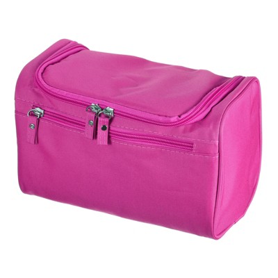 Unique Bargains Canvas Waterproof Hanging Toiletry Bag Cosmetic Pouch ...