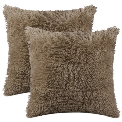 18" X 18" Plush Decor Throw Pillow Ivory - Vue : Target