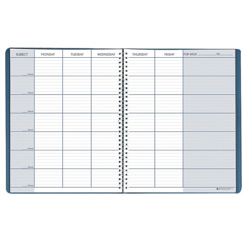 House Of Doolittle Teachers Planner, Blue, 8-1/2" X 11", Pack Of 2 : Target