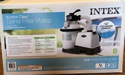 Intex 26645eg 2100 Gph Above Ground Pool Sand Filter Pump With ...